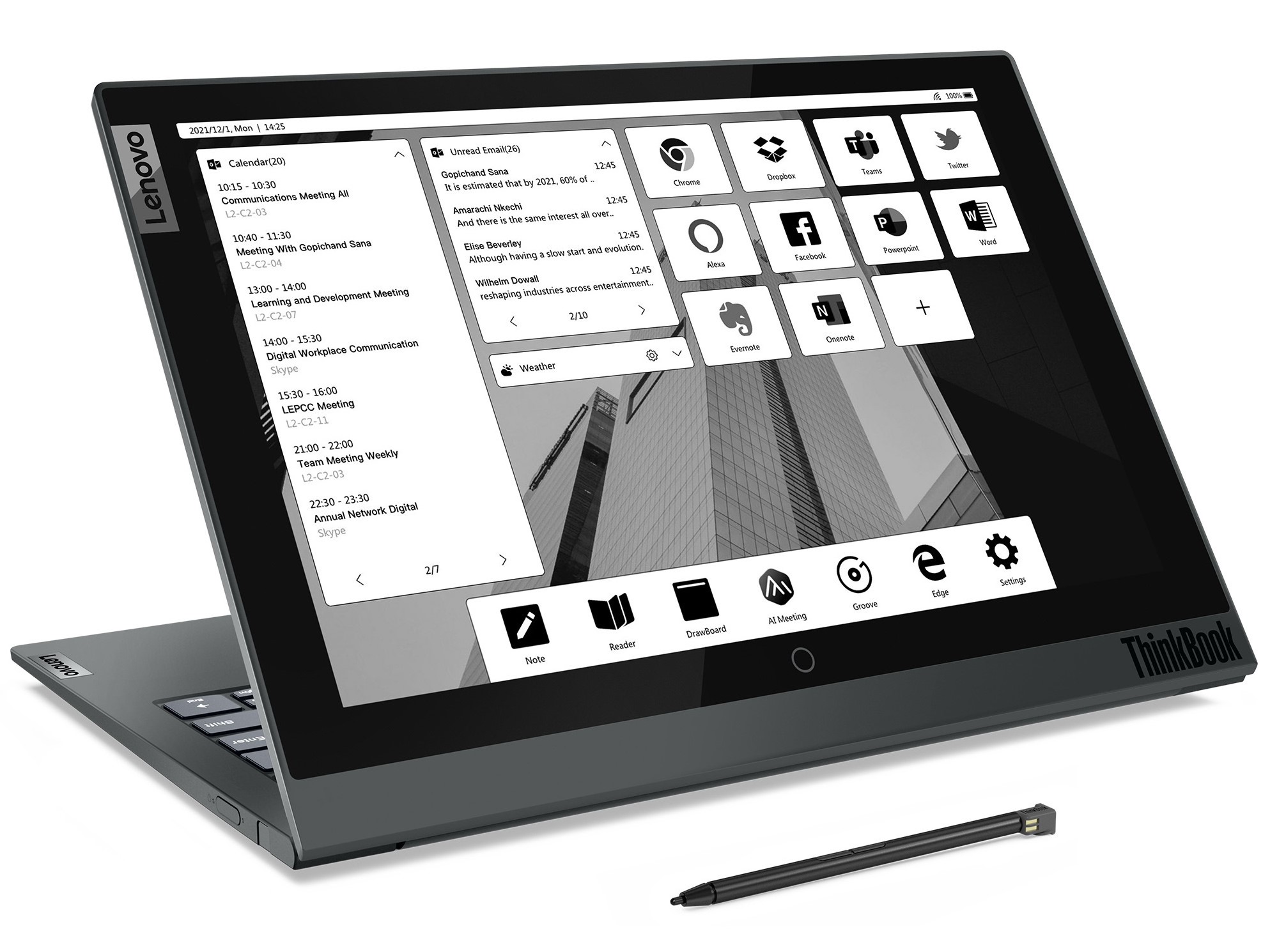 Lenovo ThinkBook Plus Gen2 rövid értékelés: E-ink laptop ...
