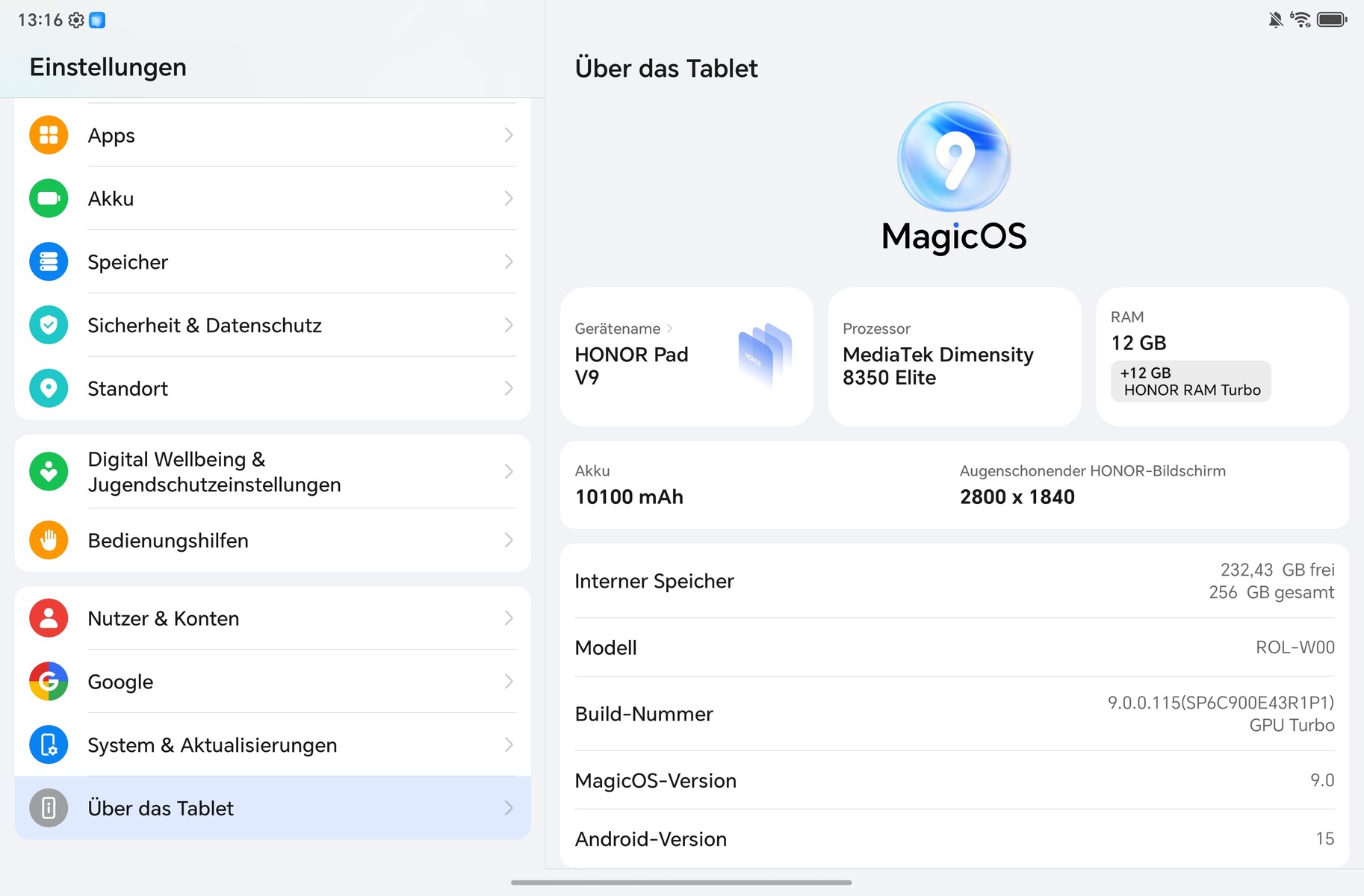 Surround ses ve ekran kalemine sahip hafif, yüksek dayanıklılığa sahip bir tablet: Honor Pad V9 ...